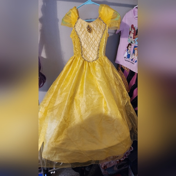 Costumes | Girls 6x Disney Princess Belle Inspired Dress Up Dress And ...
